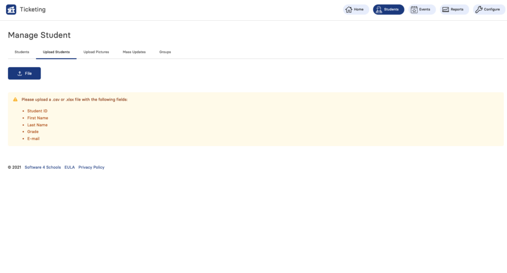 Upload-Students – Software 4 Schools