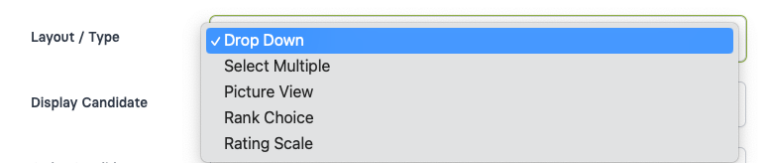 Election Layout Options – Software 4 Schools