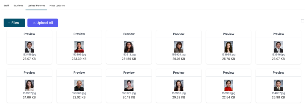 Upload Student Pictures – Software 4 Schools